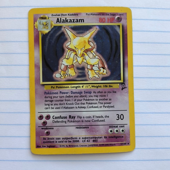 Pokemon | Games | Pokmon Alakazam 13 Base Set 2 Holo Rare | Poshmark